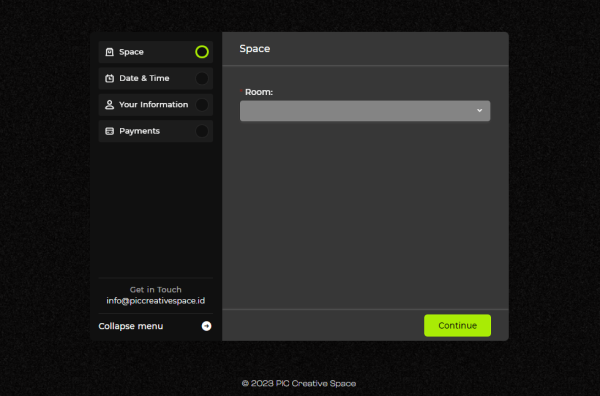 Cara Booking Ruangan di PIC Creative Space | PIC Creative Space